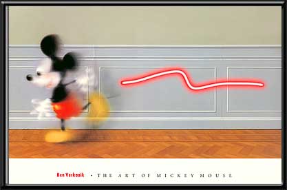 Mickey Mouse Running Neon Picture – Poster Shoppe