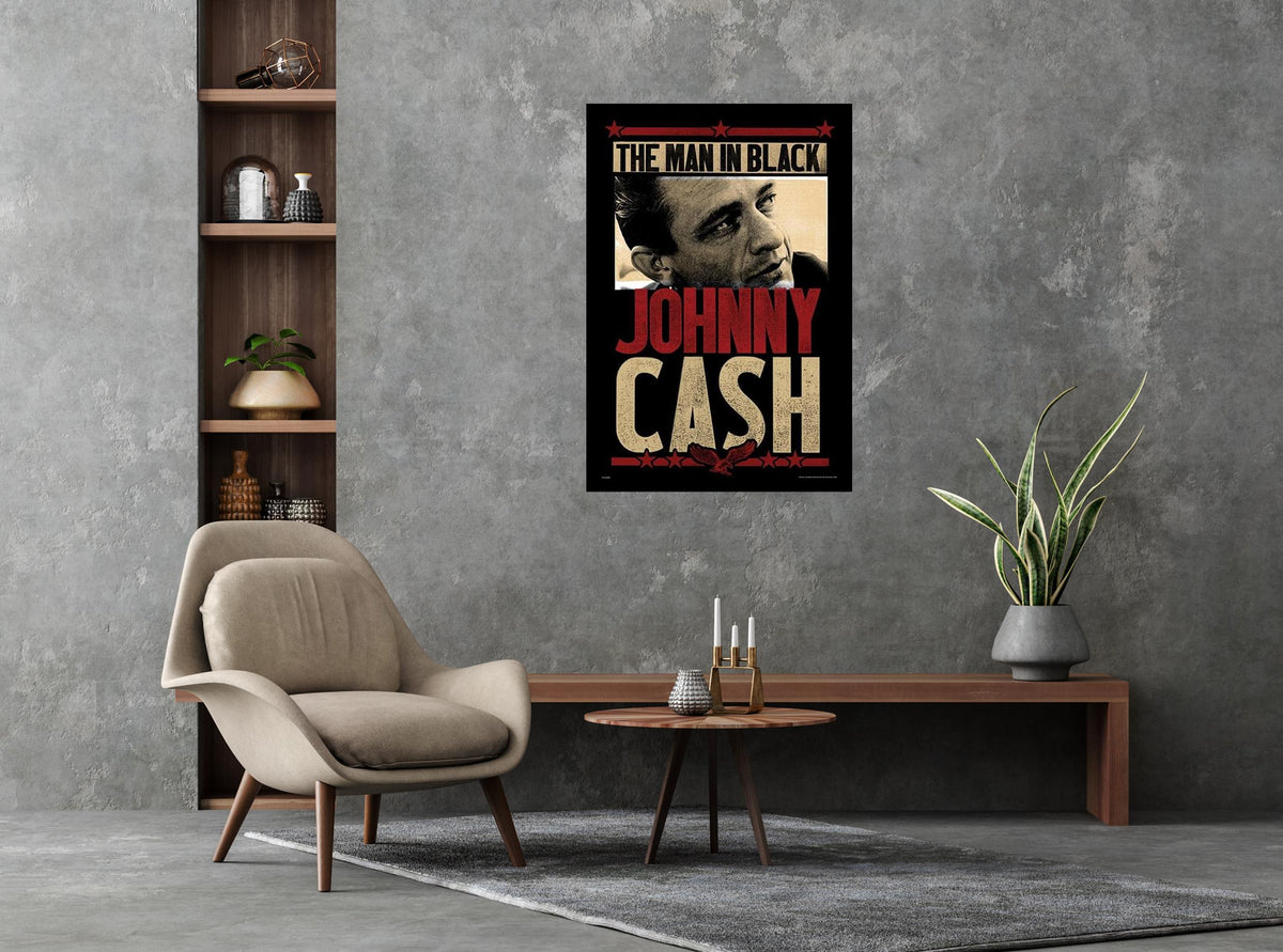 Johnny Cash - The Man In Black Poster – Poster Shoppe